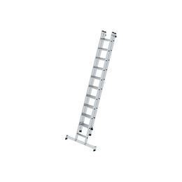 Munk Stufen-Schiebeleiter 2-teilig mit nivello&reg;-Traverse 1x11 + 1x10 Stufen (040666)
