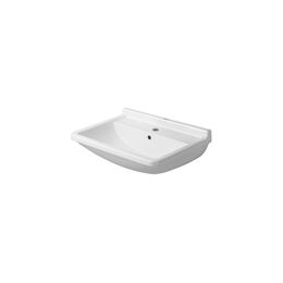 Duravit Waschtisch Starck 3 65x48,5cm, we, m HL, &Uuml;L, Hahnlochbank (0300650000)