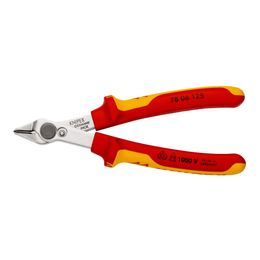 Knipex 78 06 125 Electronic Super Knips&reg; VDE isoliert mit Mehrkomponenten-H&uuml;llen, VDE-gepr&uuml;ft 125 mm)