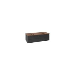 Villeroy & Boch V&B Waschtischunterschrank ohne Frontstruktur Antao 120x36x50cm, WBP-farbe w. wal, bla m Lac ; Villeroy & Boch (K24012PD)
