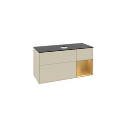 Villeroy & Boch V&B Waschtischunterschrank Finion 120cm, Pl b m, Rg gol m Lac, si Gr m Lac ; Villeroy & Boch (FA72HFHJ)
