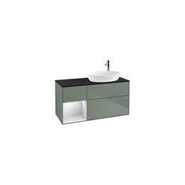 Villeroy & Boch V&B Waschtischunterschrank Wandbeleuchtung Finion 120cm, Pl b m, Reg wh. m Lac, Oli. m Lac ; Villeroy & Boch (G922MTGM)