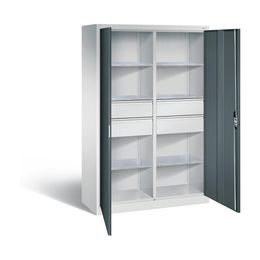 C+P Werkzeugschrank Acurado, H1950xB1200xT500mm, Front Anthrazitgrau, Korpus Lichtgrau (8931-3042) ; C + P M&ouml;belsysteme (8931-3042|S10224)