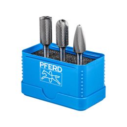 Pferd TOOLS Hartmetall Hochleistungskleinfr&auml;sstift Set 1312 MICRO 3-tlg. &Oslash; 12mm Schaft-&Oslash; 6mm Feinbearbeitung (21901312)