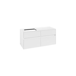 Villeroy & Boch V&B Waschtischunterschrank Collaro 120x54,8x50cm, WT links, white matt ; Villeroy & Boch (C11300MS)