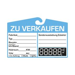 EICHNER Spiegelanh&auml;nger Preisschild Digital, bla (9220-00102)