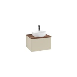 Villeroy & Boch V&B Waschtischunterschrank mit Frontstruktur -Beleuchtung Antao 60x36x50cm, HL, WBP w. wal, si Gr m Lac ; Villeroy & Boch (L29152HJ)