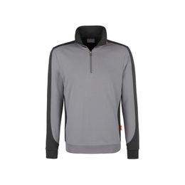 HAKRO Zip-Sweatshirt Contrast Performance, titan, Unisex-Gr&ouml;&szlig;e: 3XL (476-043/3XL)