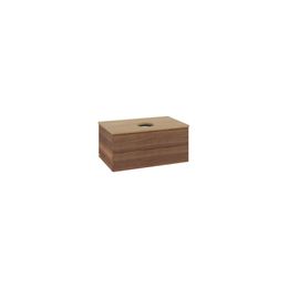 Villeroy & Boch V&B Waschtischunterschrank mit Frontstruktur Antao 80x36x50cm, WBP-farbe hon. Oa, w. walnut ; Villeroy & Boch (K19111HM)