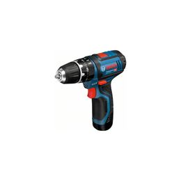 Bosch GSB 12V 15 Akku-Schlagbohrschrauber, 2x 2.0Ah, GAL 12V 20, Zubeh&ouml;rsatz, Koffer (06019B690J)