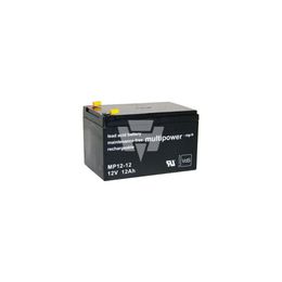 H&uuml;ckmann H&uuml;ckmann 114993 Multipower Blei-Akku, MP12-12, Pb 12 V/12 Ah, 114993)