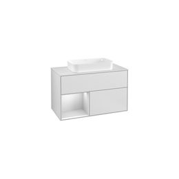 Villeroy & Boch V&B Waschtischunterschrank Abdeckplatte wh. m Finion 100x60,3cm, Reg li wh. m Lac, wh. m Lac ; Villeroy & Boch (F241MTMT)