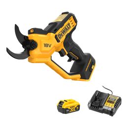 Set Dewalt Akku-Astschere 18V, 38 mm Schnittst&auml;rke + Akku 5Ah + Ladeger&auml;t 4A (DCMPP568P1-QW)
