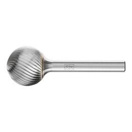 Pferd TOOLS Hartmetall Fr&auml;sstift Kugel KUD &Oslash; 20x18 mm Schaft-&Oslash; 6 mm Z3 universal mittel (21113006)