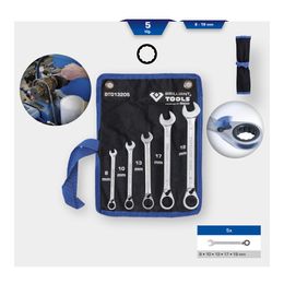 Brilliant Tools Ratschenringschl&uuml;ssel-Satz, 5-tlg, umschaltbar, 8 - 19 mm (BT013205)
