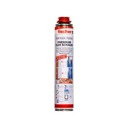 Fischer PUP FLEX 750 B2 Premium Flex Schaum f&uuml;r Abdichtung und D&auml;mmung mit Polyurethan-Schaum und Dosierpistole, Inhalt 750 ml, Brandschutzklasse B2, 543453)