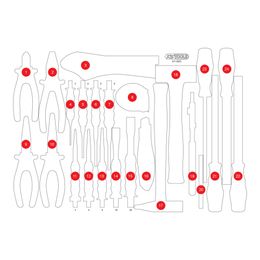KS Tools Leere Schaumstoffeinlage zu 811.0033 (811.0033-97)