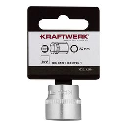 Kraftwerk BASIC LINE 3/8" Steckschl&uuml;sseleinsatz 24 mm mit H&auml;nger (303.213.240)