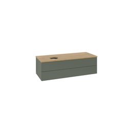 Villeroy & Boch V&B Waschtischunterschrank ohne Frontstruktur, mit Beleuchtung Antao 120x36x50cm, WBP hon. Oa, lea gre. m Lac ; Villeroy & Boch (L22011HL)