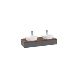 Villeroy & Boch V&B Waschtischunterschrank mit Frontstruktur, mit Beleuchtung Antao 120x19x50cm, HL, WBP w wa, A m Lac ; Villeroy & Boch (L13152GK)