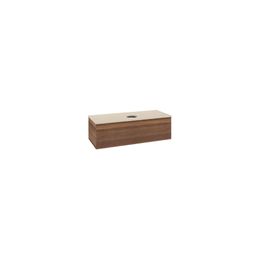 Villeroy & Boch V&B Waschtischunterschrank mit Frontstruktur Antao 120x36x50cm, WBP-farbe botti., w. walnut ; Villeroy & Boch (K32113HM)
