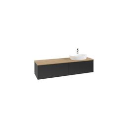 Villeroy & Boch V&B Waschtischunterschrank ohne Frontstruktur Antao 160x50cm, HL, WBP hon. Oa, bla m Lac ; Villeroy & Boch (K38051PD)