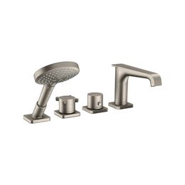 Hansgrohe Fertigset Axor Citterio E 4-L-BW-Rand-Arm, m Thermostat, Edelstahl-Optik (36411800)