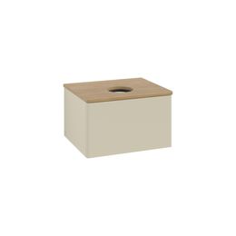 Villeroy & Boch V&B Waschtischunterschrank ohne Frontstruktur -Beleuchtung Antao 60x36x50cm, WBP hon. Oa, si Gr m Lac ; Villeroy & Boch (L29011HJ)