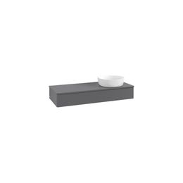 Villeroy & Boch V&B Waschtischunterschrank mit Frontstruktur Antao 120x19x50cm, WBP Lac, Anthrac. m Lac ; Villeroy & Boch (K12110GK)
