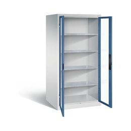 C+P Werkzeugschrank Acurado, H1950xB930xT800mm, Front Fernblau, Korpus Lichtgrau (8924-055) ; C + P M&ouml;belsysteme (8924-055|S10119)