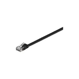 goobay Flachkabel U/UTP Cat6 schwarz 10, 0m 95381)
