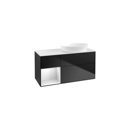 Villeroy & Boch V&B Waschtischunterschrank Finion 120cm, Pl w m, Reg wh. m Lac, bla m Lac ; Villeroy & Boch (FA41MTPD)