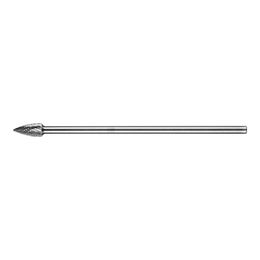Pferd TOOLS Hartmetall Fr&auml;sstift Spitzbogen SPG &Oslash; 10x20mm Schaft-&Oslash; 6x150mm Z3P universal mittel kreuzv. (21122627)
