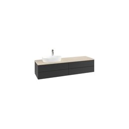 Villeroy & Boch V&B Waschtischunterschrank mit Frontstruktur -Beleuchtung Antao 160x50cm, HL, WBP botti., bla m Lac ; Villeroy & Boch (L26153PD)