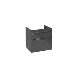 Villeroy & Boch V&B Waschtischunterschrank Venticello 60,3x59x50,2cm, Griff Chrom, glossy grey ; Villeroy & Boch (A92401FP)