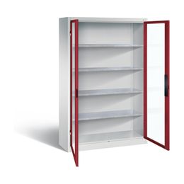 C+P Werkzeugschrank Acurado, H1950xB1200xT400mm, Front Rubinrot, Korpus Lichtgrau (8930-055) ; C + P M&ouml;belsysteme (8930-055|S10091)
