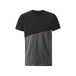 HOLEX T-Shirt, dunkelgrau / schwarz / rot, Unisex-Gr&ouml;&szlig;e: 3XL (090624 3XL)