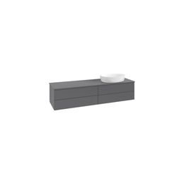 Villeroy & Boch V&B Waschtischunterschrank ohne Frontstruktur -Beleuchtung Antao 160x50cm, WBP-farbe Lac, Anthrac. m Lac ; Villeroy & Boch (L27010GK)