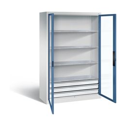 C+P Werkzeugschrank Acurado, H1950xB1200xT500mm, Front Fernblau, Korpus Lichtgrau (8931-553) ; C + P M&ouml;belsysteme (8931-553|S10101)