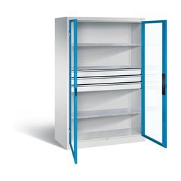 C+P Werkzeugschrank Acurado, H1950xB1200xT600mm, Front Lichtblau, Korpus Lichtgrau (8932-5530) ; C + P M&ouml;belsysteme (8932-5530|S10055)
