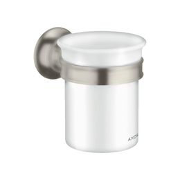 Hansgrohe Zahnputzbecher Axor Montreux Gl., Ha. Met., Wandmont., Edelstahl-Optik (42134800)