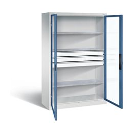 C+P Werkzeugschrank Acurado, H1950xB1200xT500mm, Front Fernblau, Korpus Lichtgrau (8931-5530) ; C + P M&ouml;belsysteme (8931-5530|S10094)