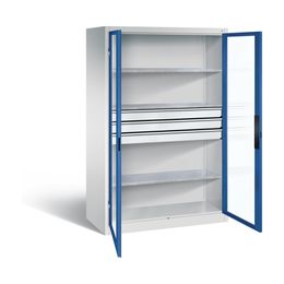 C+P Werkzeugschrank Acurado, H1950xB1200xT600mm, Front Enzianblau, Korpus Lichtgrau (8932-5530) ; C + P M&ouml;belsysteme (8932-5530|S10056)