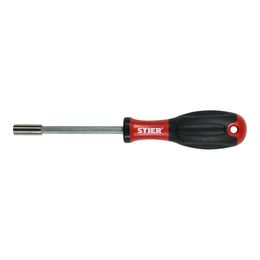 STIER Bithandhalter, mit 3K-Kraft-Griff und Dauermagnet, 1/4" Sechskant-Abtrieb (902142)