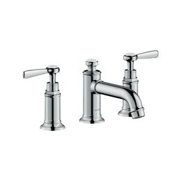 Hansgrohe 3-Loch-Waschtischarmatur 30 Axor Montreux A 143mm, m Hebelgr., Zugst.Abl.Gar., chr (16535000)