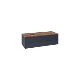 Villeroy & Boch V&B Waschtischunterschrank ohne Frontstruktur, mit Beleuchtung Antao 120x36x50cm, HL, WBP w wal, md bl. m Lac ; Villeroy & Boch (L22052HG)