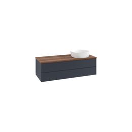 Villeroy & Boch V&B Waschtischunterschrank mit Frontstruktur, mit Beleuchtung Antao 120x36x50cm, WBP w. wal, md bl. m Lac ; Villeroy & Boch (L23112HG)