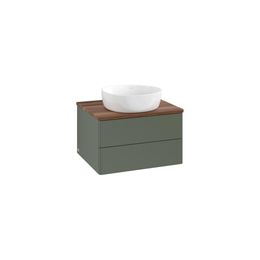 Villeroy & Boch V&B Waschtischunterschrank ohne Frontstruktur Antao 60x36x50cm, WBP w. wal, lea gre. m Lac ; Villeroy & Boch (K18012HL)