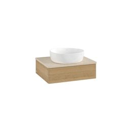 Villeroy & Boch V&B Waschtischunterschrank ohne Frontstruktur Antao 60x19x50cm, WBP-farbe botti., honey oak ; Villeroy & Boch (K07013HN)