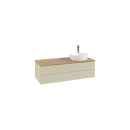 Villeroy & Boch V&B Waschtischunterschrank mit Frontstruktur Antao 120x36x50cm, HL, WBP hon. Oa, si G m Lac ; Villeroy & Boch (K23151HJ)